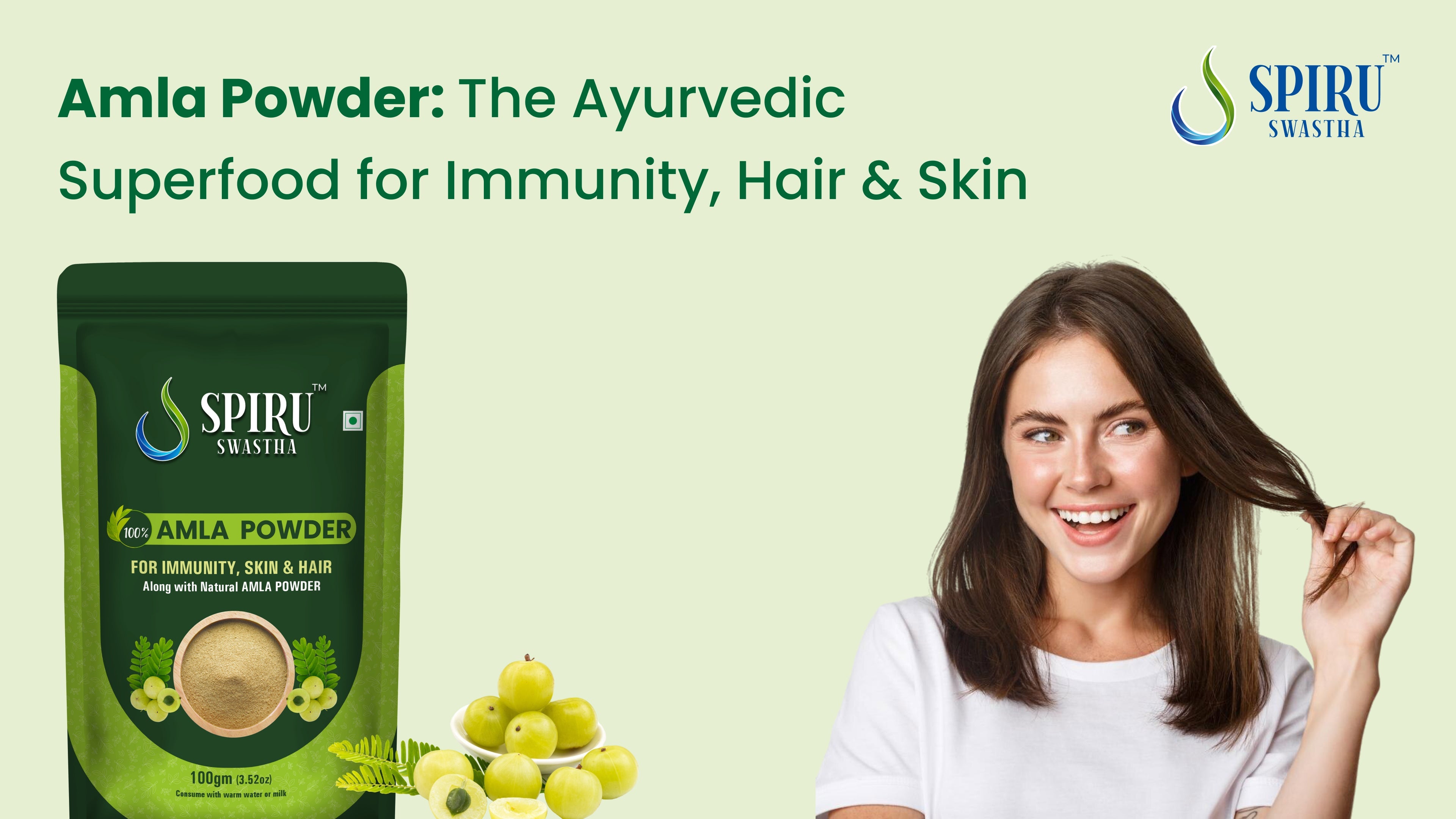 Amla Powder: The Ayurvedic Superfood for Immunity, Hair & Skin – Spiru ...