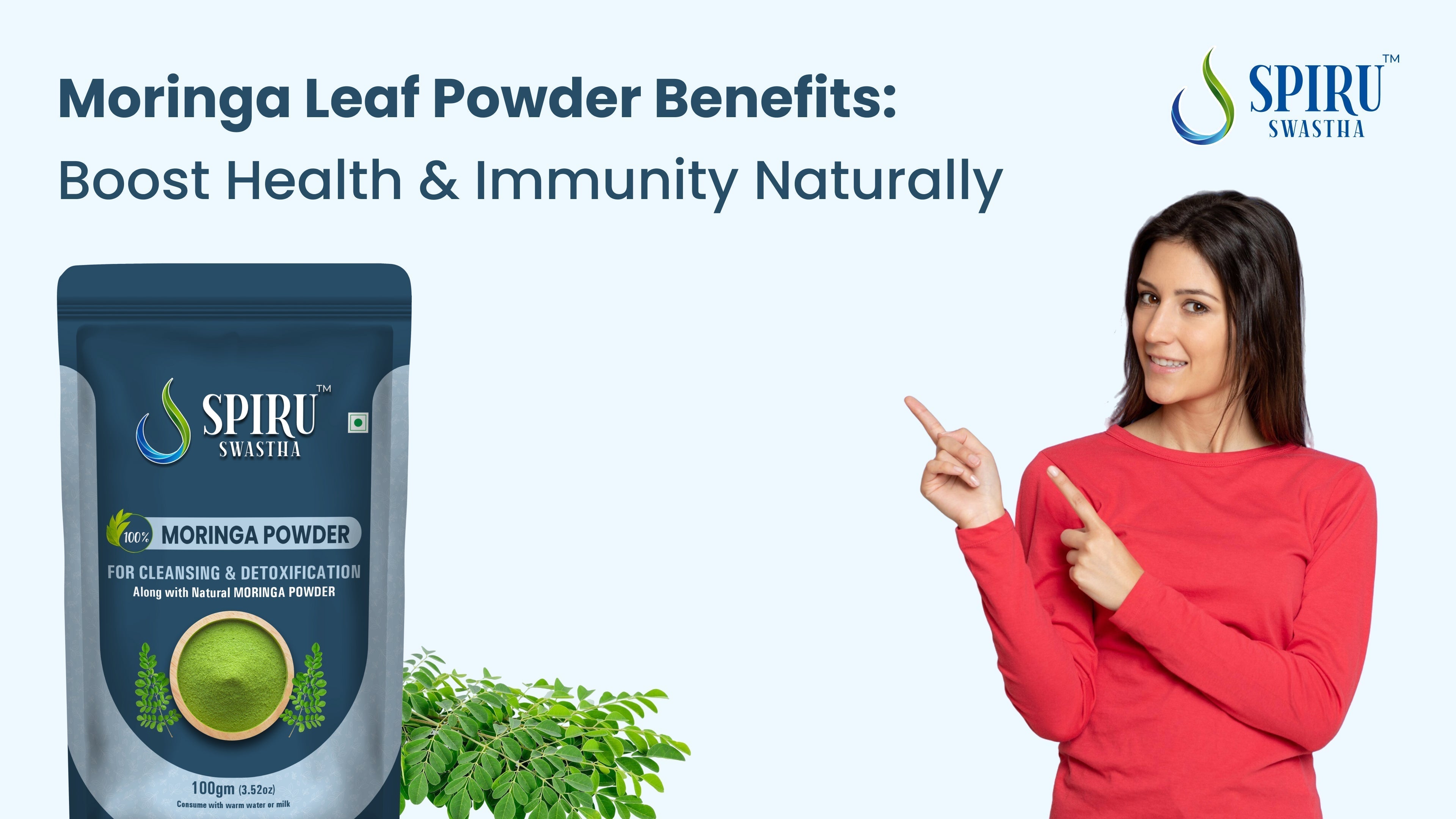 Moringa Leaf Powder Benefits: Boost Health & Immunity Naturally – Spiru ...